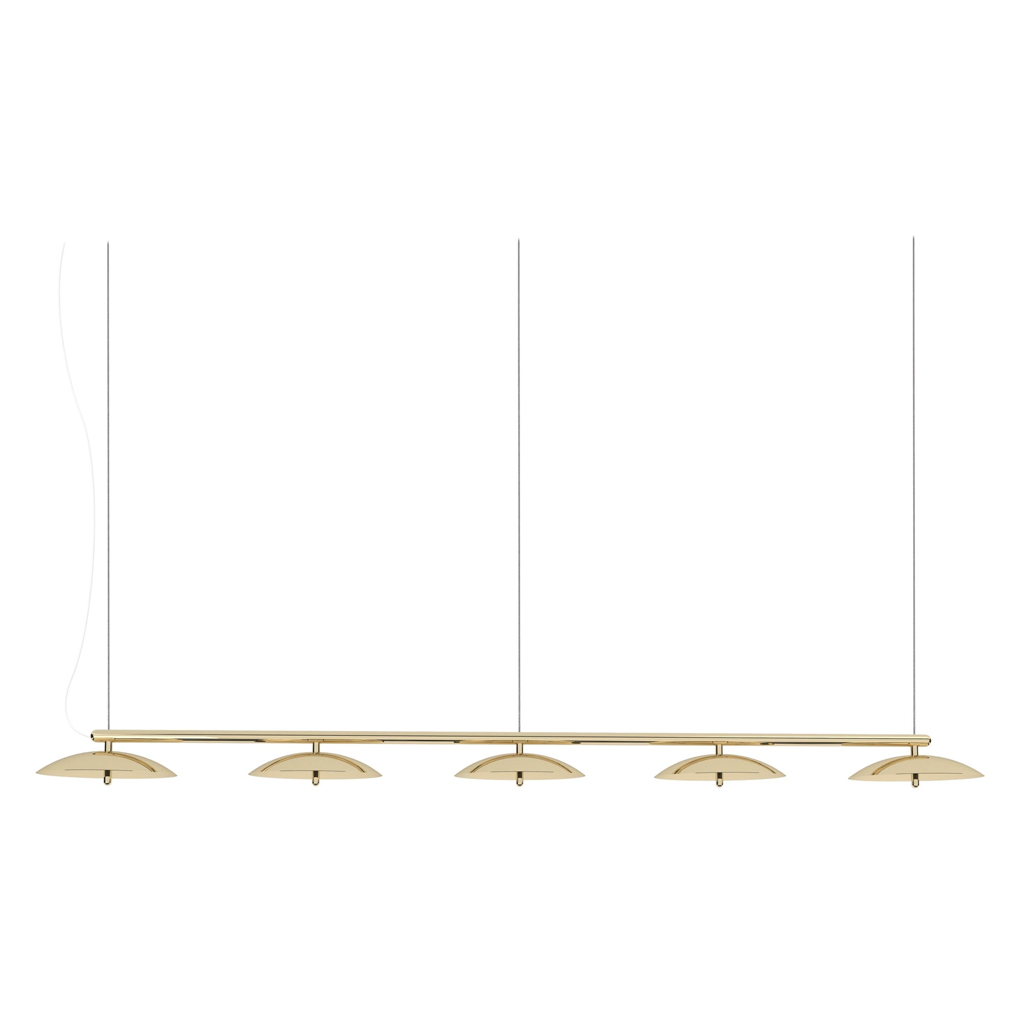 Signal Linear Pendant, by Souda, Long, Black and Brass, Made to Order ...