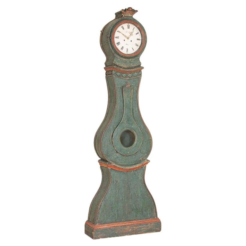 Antique Tall Original Blue Painted Sideboard from Sweden at 1stDibs