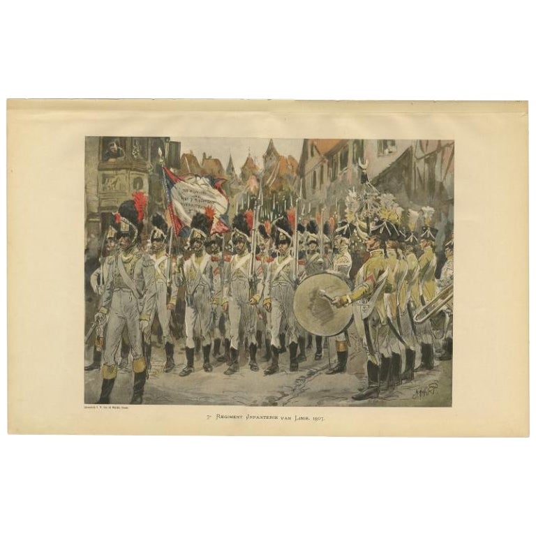 Infantry Battalion of the Dutch Army in 1807, Published in 1900 For ...