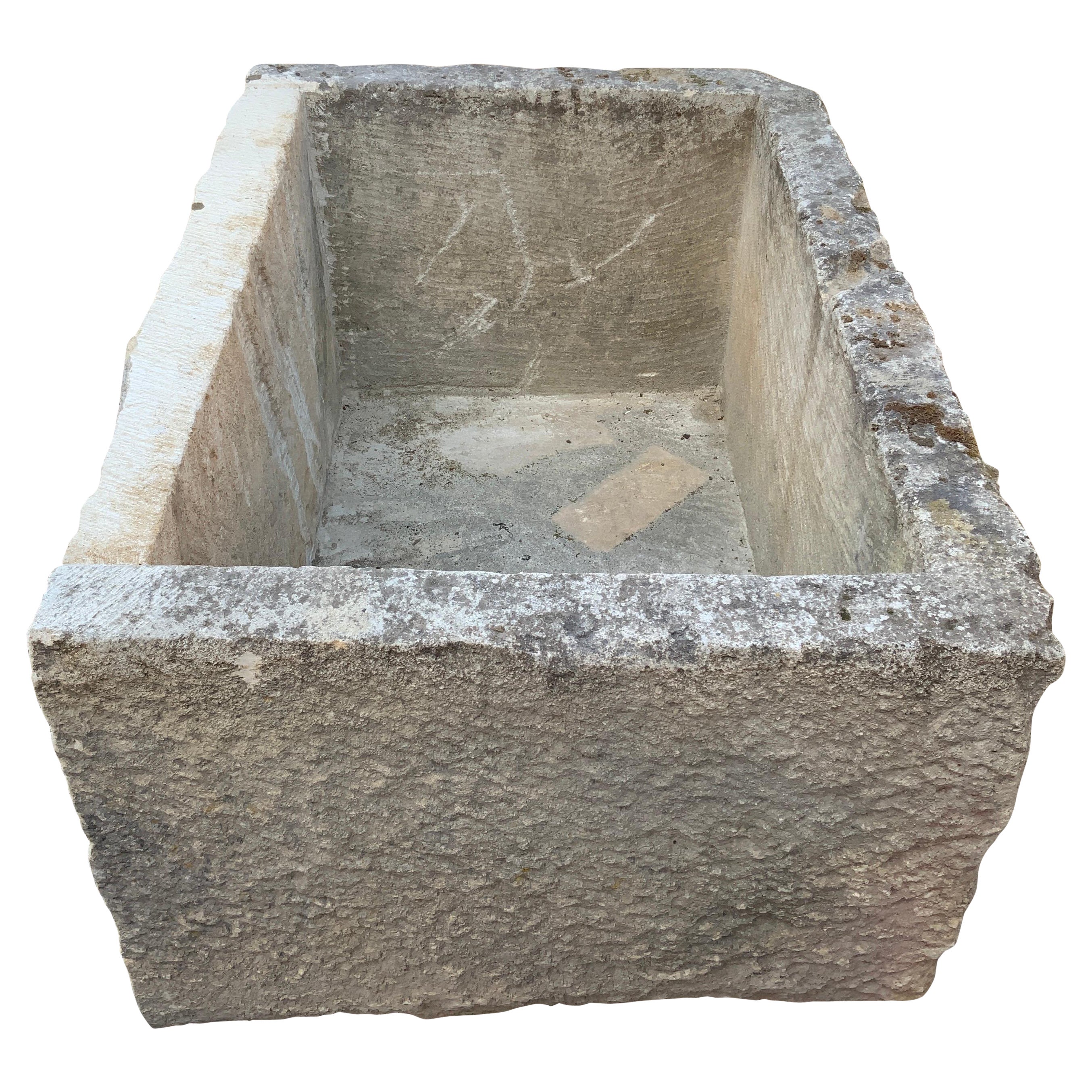 Large French Limestone Trough at 1stDibs