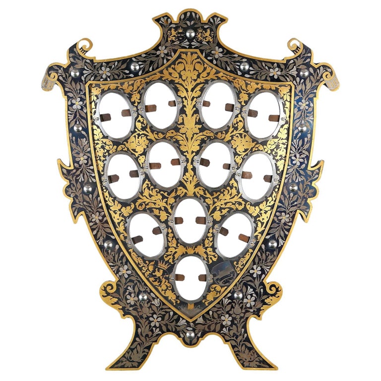 19th Century Swedish Engraved Steel and Damascened Picture Frame ...