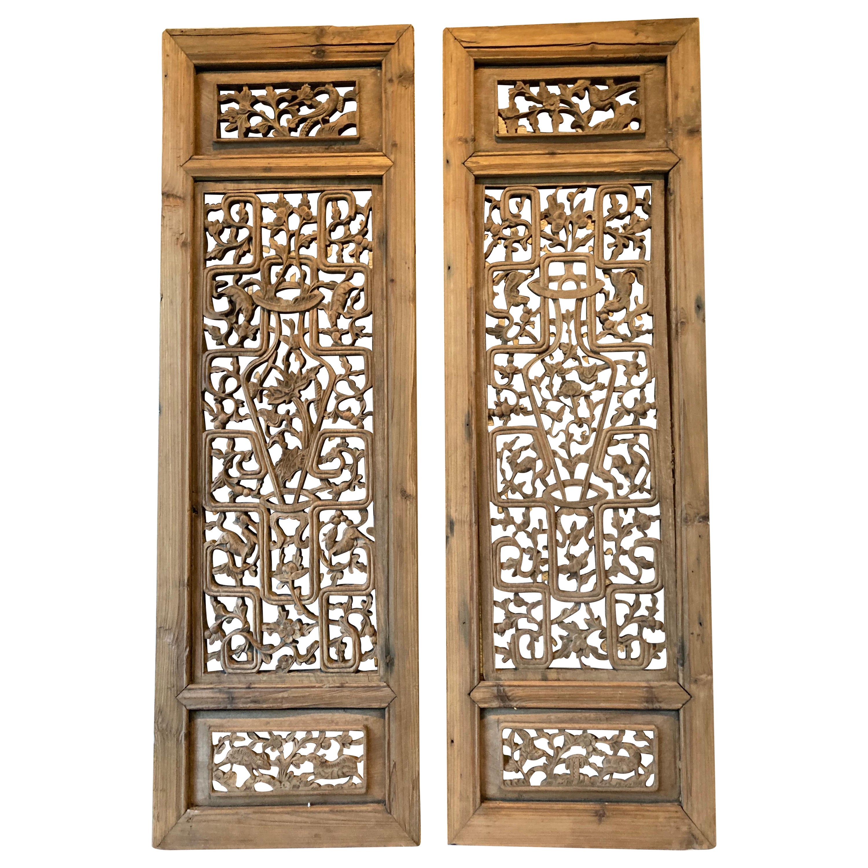 Chinese Antique Wood Panel For Sale at 1stDibs