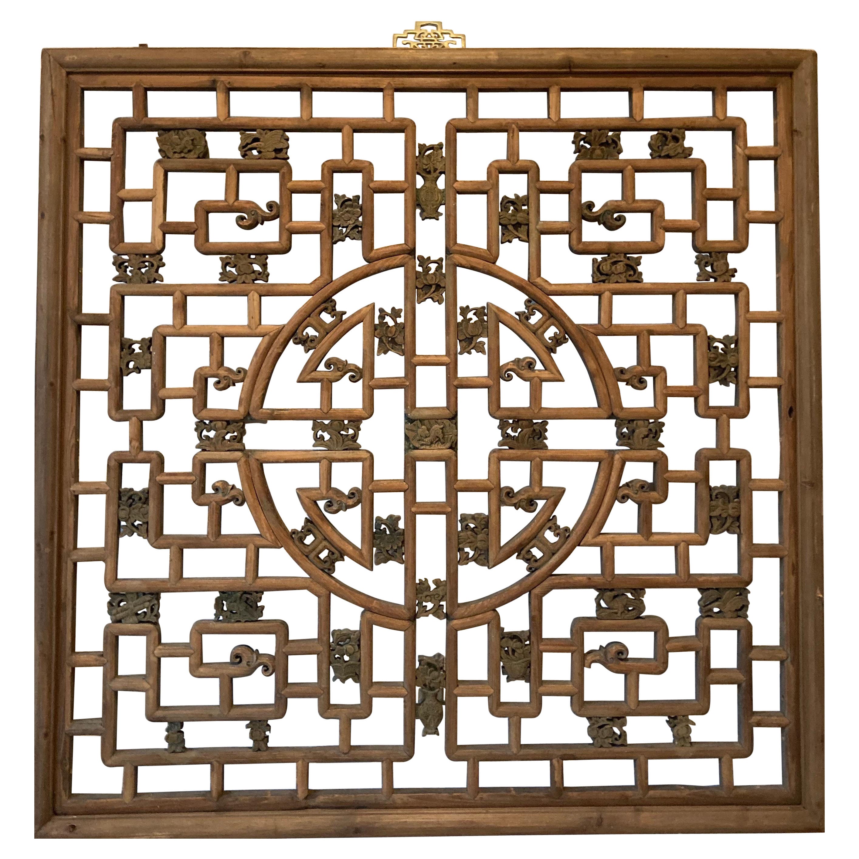 Chinese Antique Wood Panel For Sale at 1stDibs