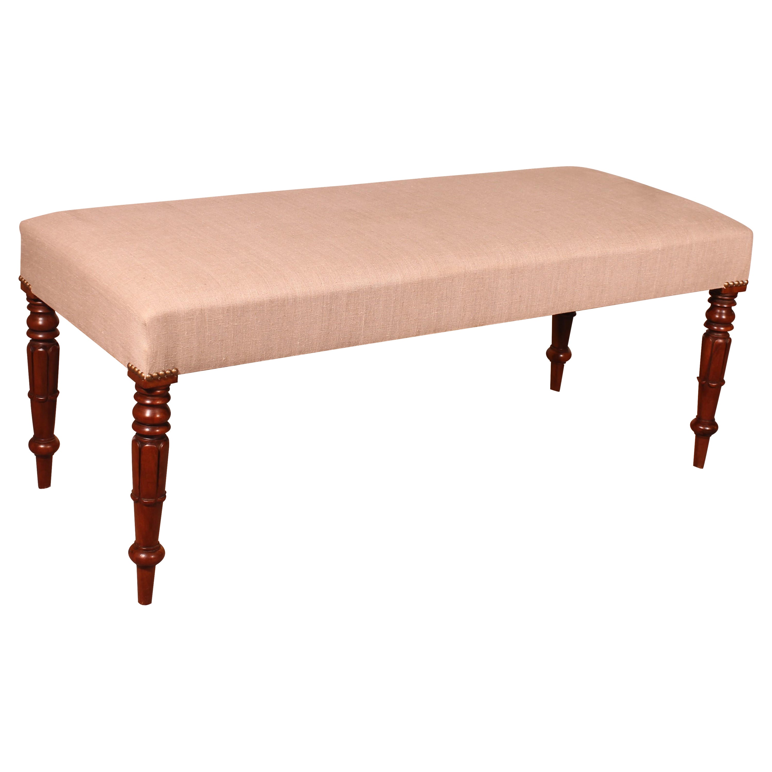 19th Century Butcher Block Plank Seat Bench at 1stDibs