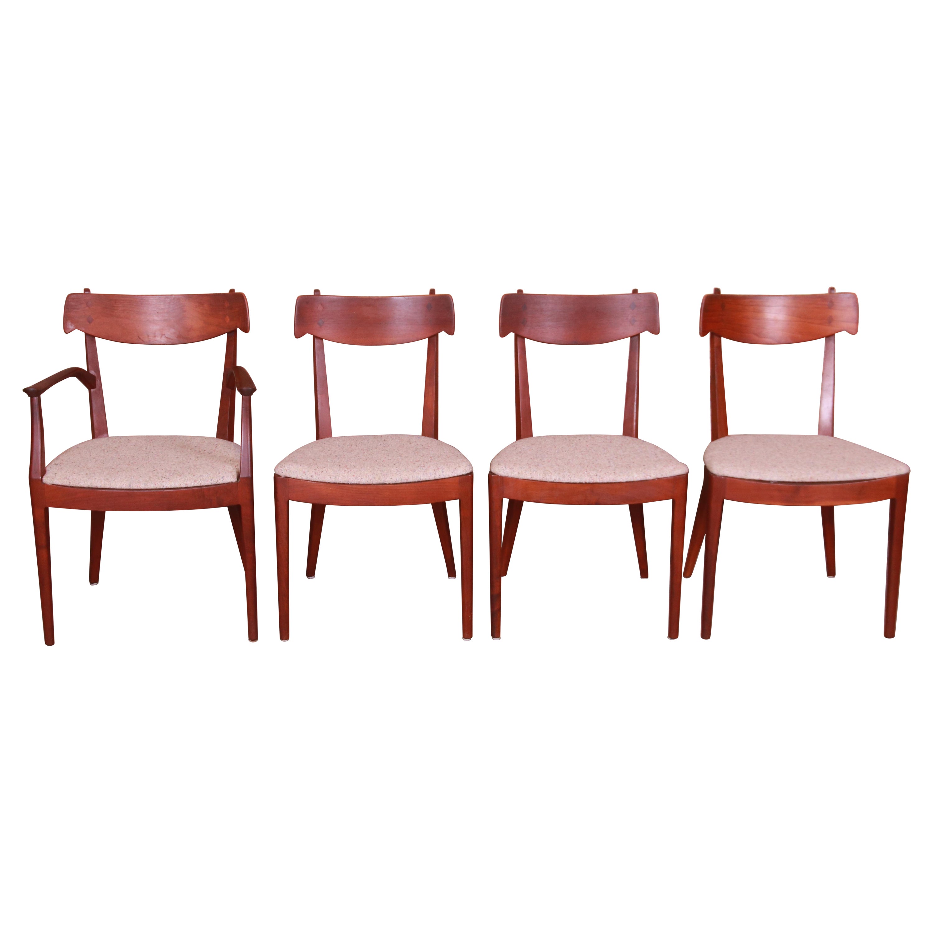 Set of Mid-Century Modern Drexel Declaration Dining Chairs by Kipp ...