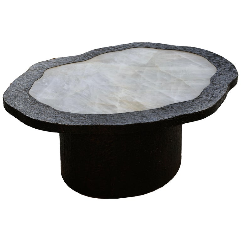 FCT Rock Crystal Table by Phoenix For Sale at 1stDibs