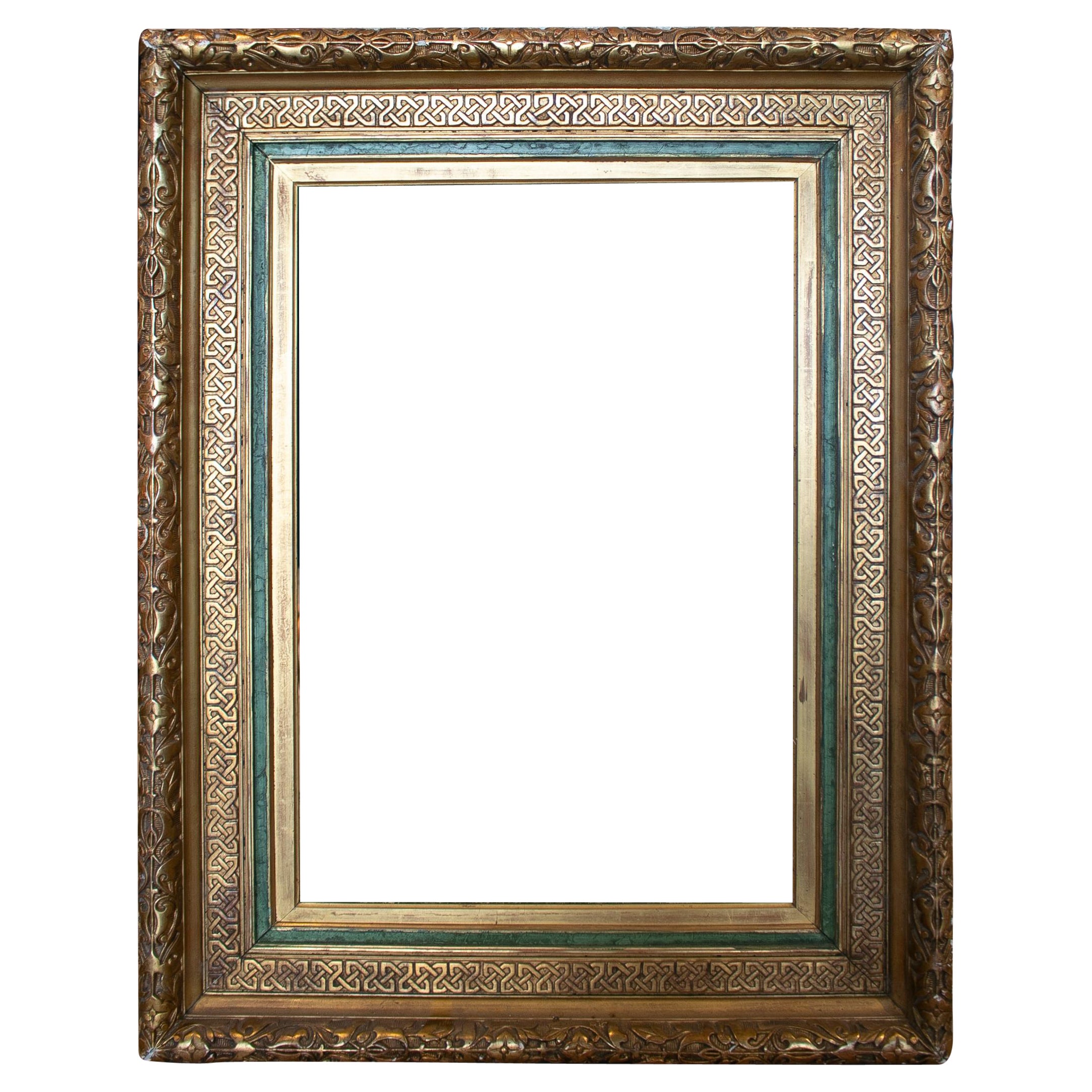 Spanish Baroque Revival Giltwood Carved Frame For Sale at 1stDibs ...