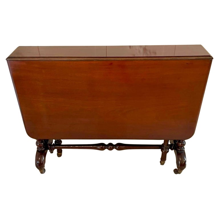 Quality Antique Victorian Mahogany Sutherland Table For Sale at 1stDibs