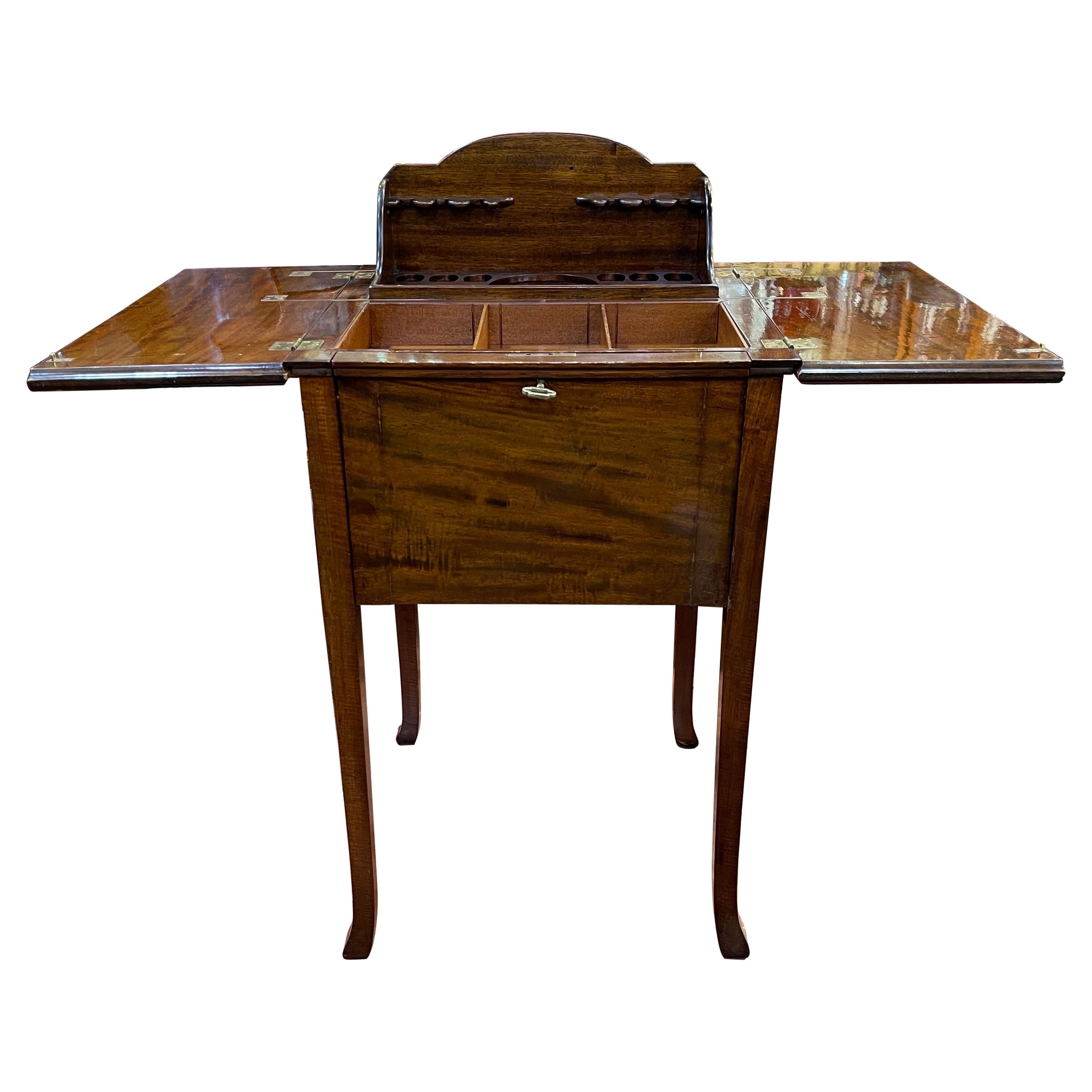20th Century Edwardian Mahogany Surprise Smoke Table Tobacco, 1900 at ...