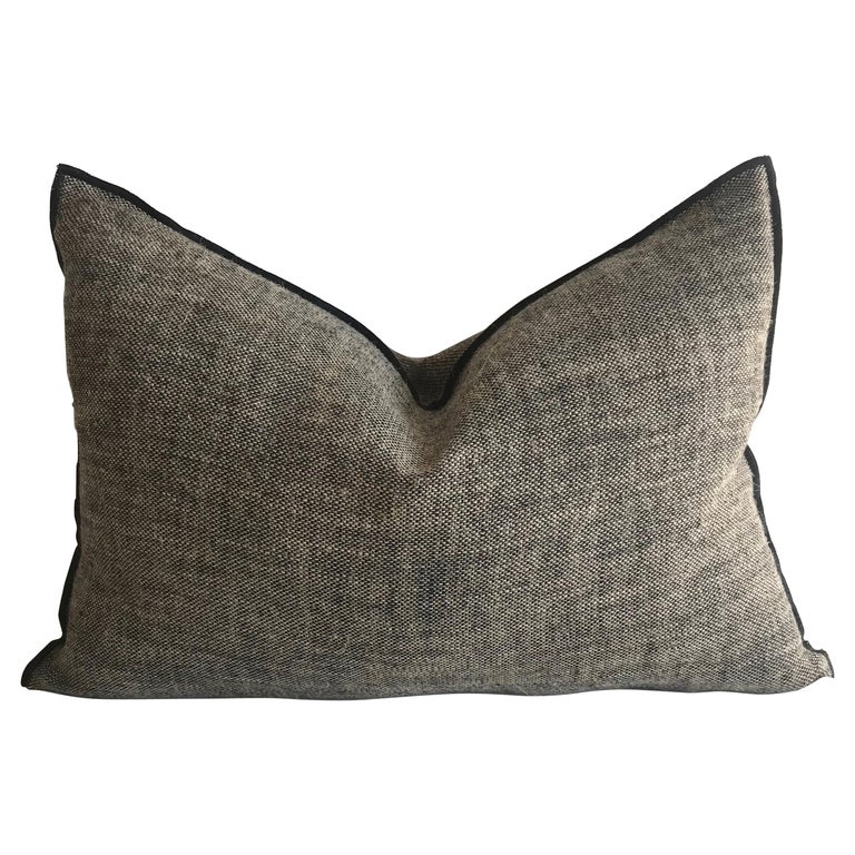 Rustique Chinee French Linen Accent Pillow For Sale at 1stDibs