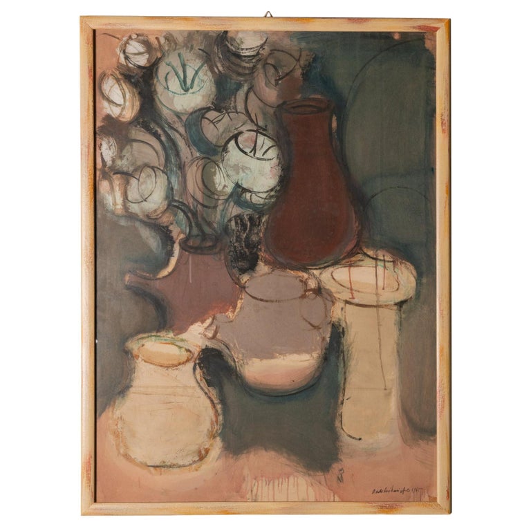 Tempera and Watercolor in Modern Taste For Sale at 1stDibs
