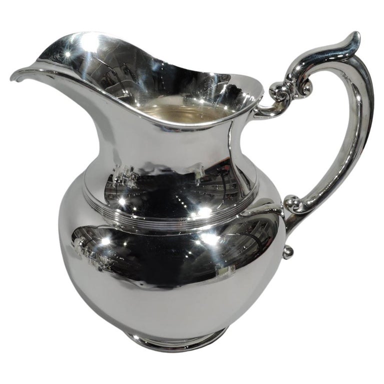 Antique American Full-Bodied Sterling Silver Water Pitcher For Sale at ...