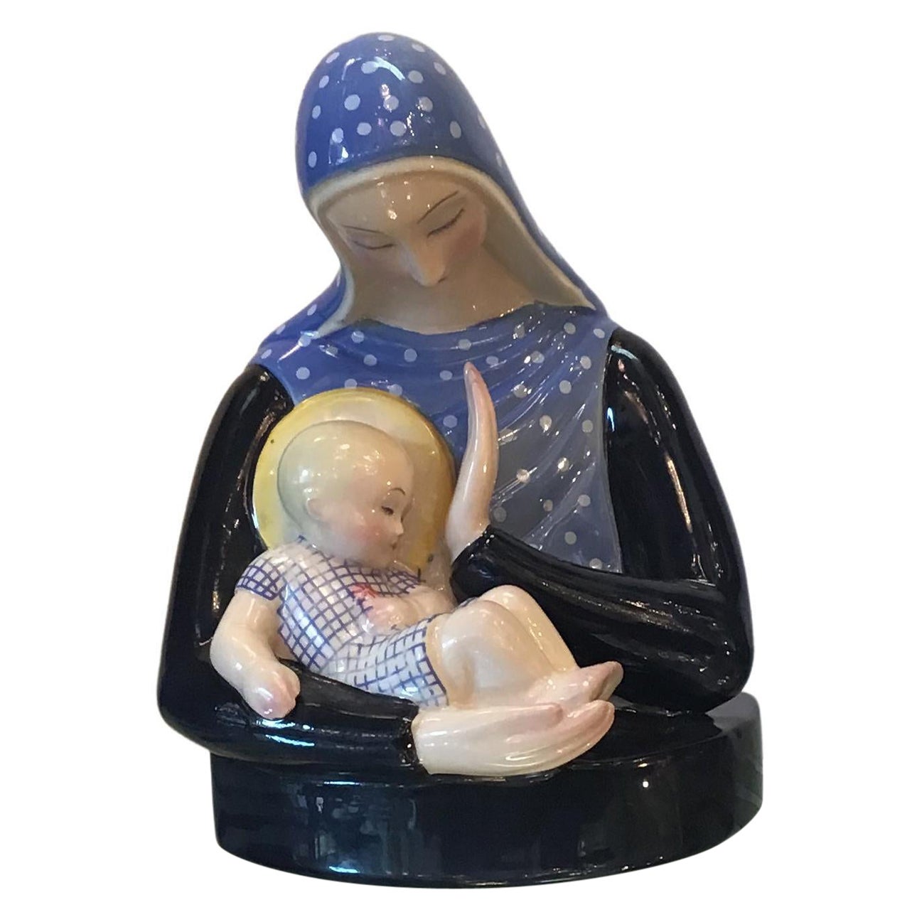 Lenci Italian Manufacturer of Ceramics "Mask with Knot" by Helen Konig ...