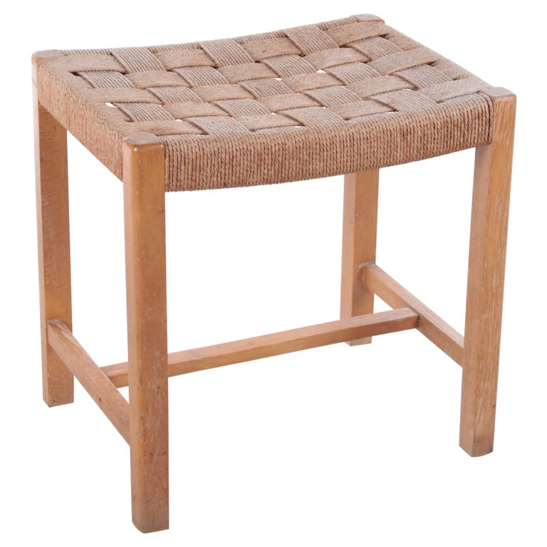 Vintage Designer Danish Woven Stool, 1960s For Sale at 1stDibs | small ...