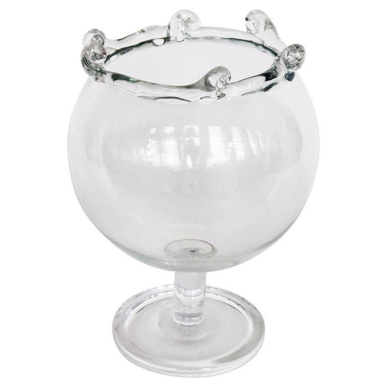 Crystal Fish Bowl by Maroeska Metz For Sale at 1stDibs