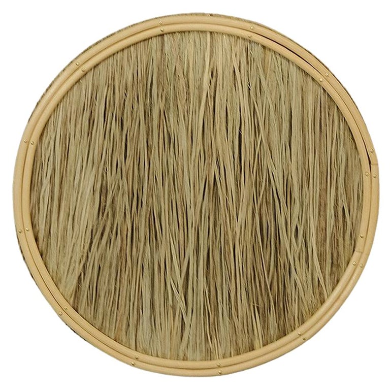 Circular fiber frame - Wall decoration, installation For Sale at 1stDibs