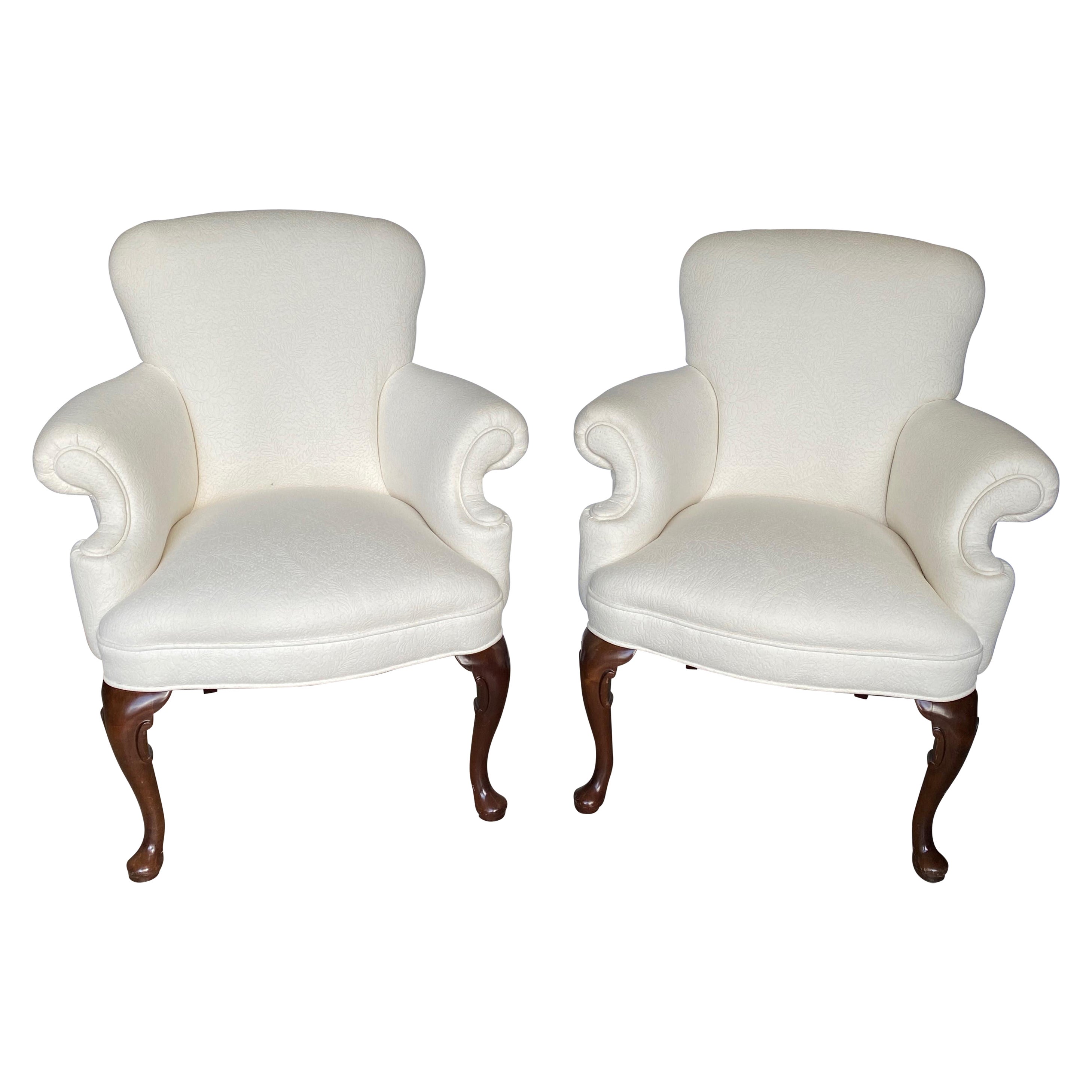 A pair of Devil headed arm chairs from a Portuguese fasienda at 1stDibs