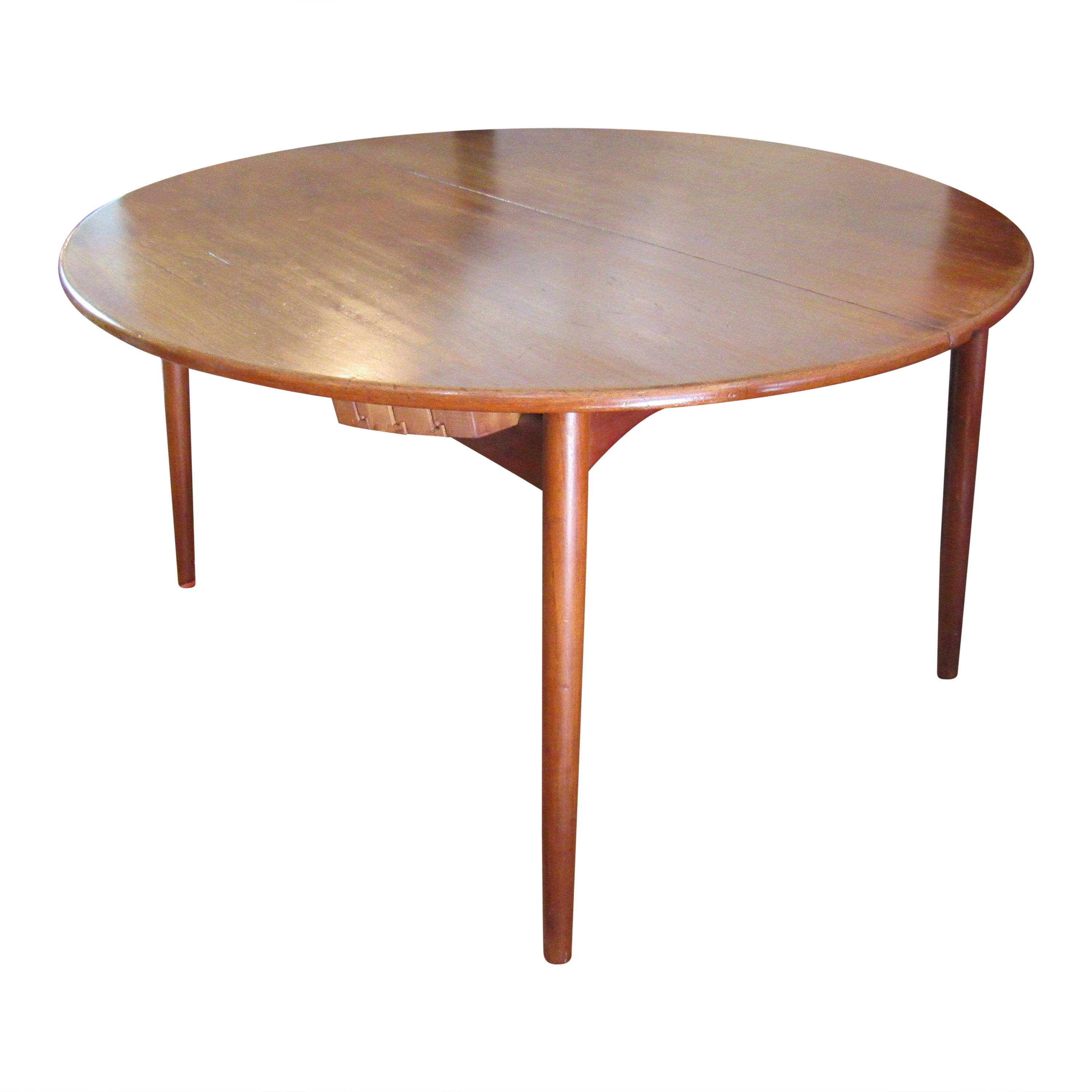 Mid-Century Modern Heywood-Wakefield Champagne Extendable Dining Table ...