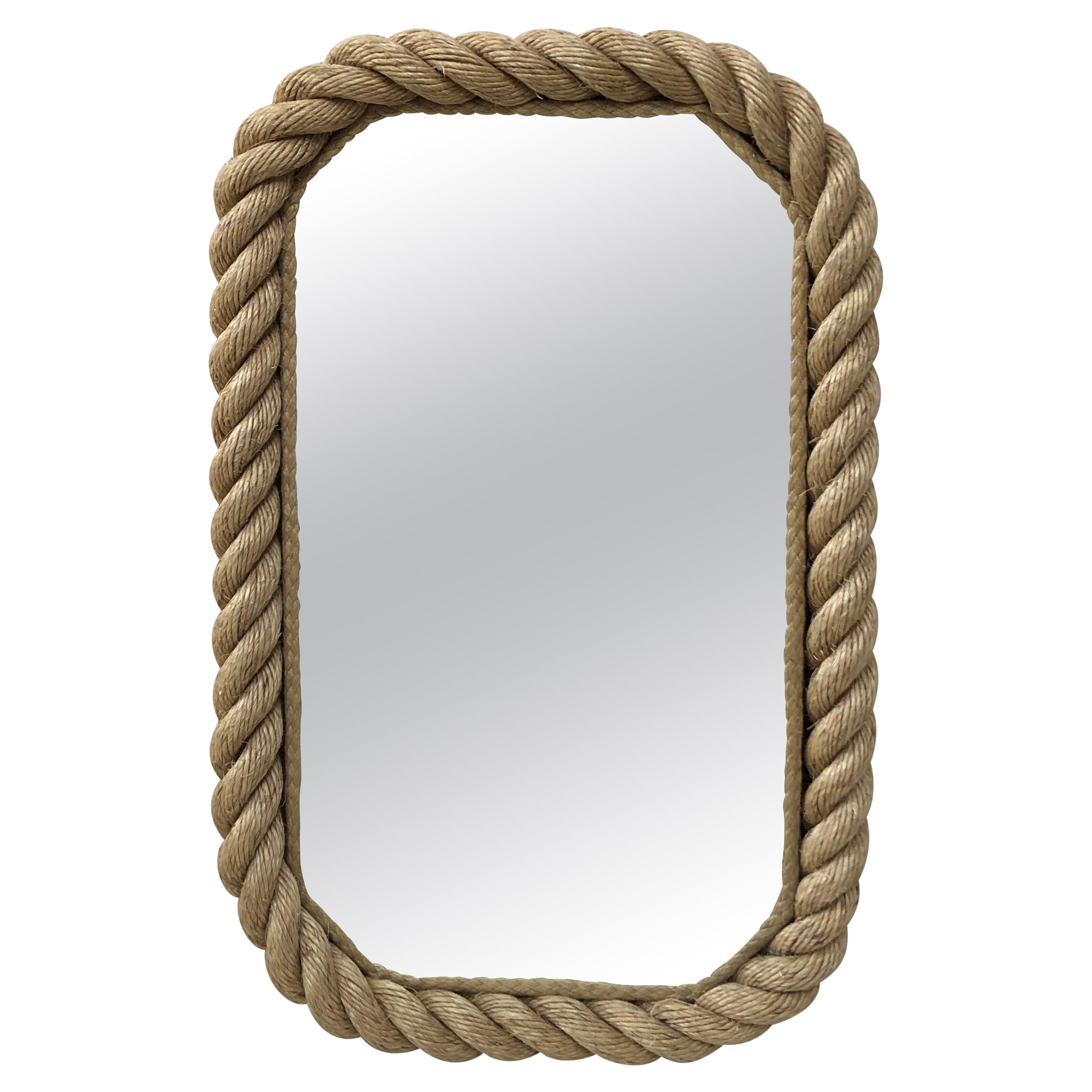 Rectangular Rope Mirror Adrien Audoux and Frida Minet, circa 1960 at ...