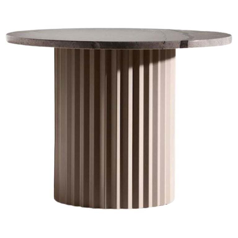 Classical Three Column Painted Metal Table For Sale at 1stDibs