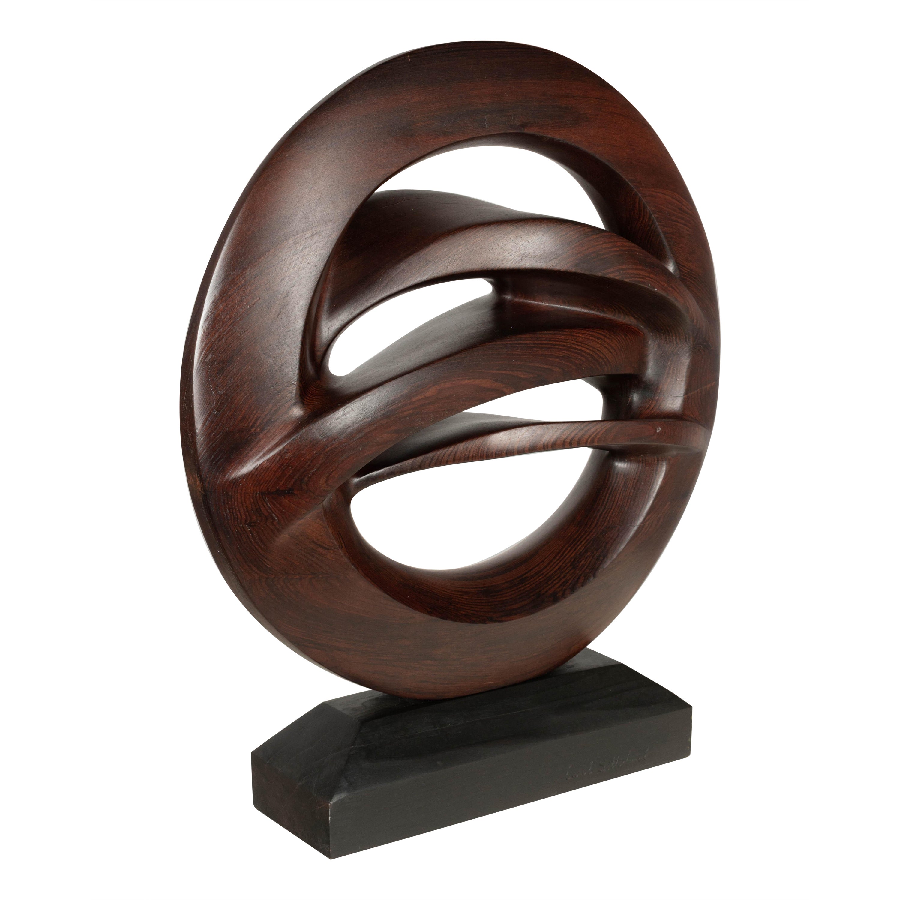 “The Spartan” abstract wood sculpture by Endre Vitez at 1stDibs