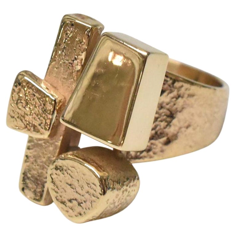 Rachel Gera Huge Modernist Ring at 1stDibs