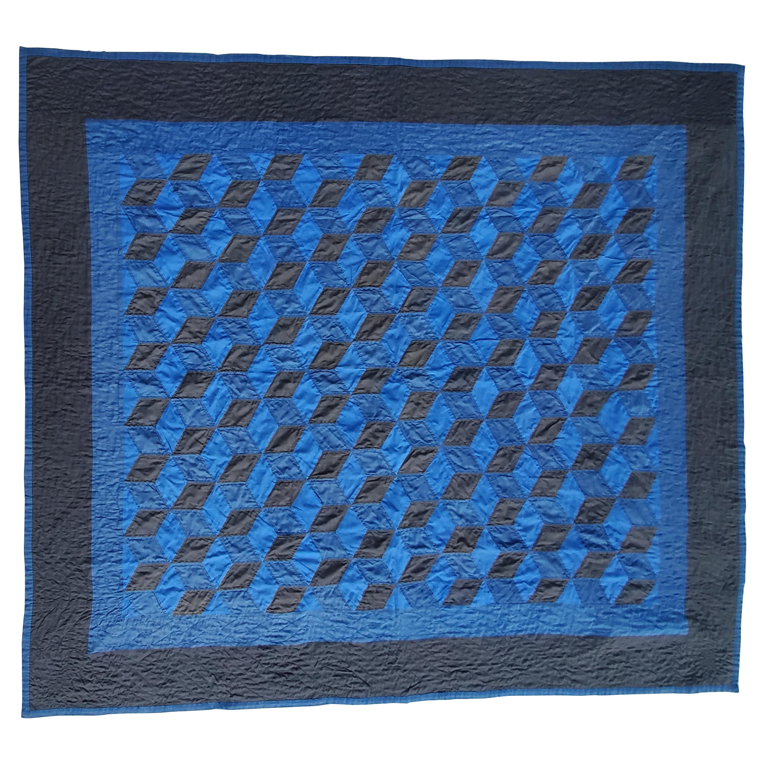 Antique Amish Quilt "Trip Around The World" For Sale at 1stDibs | amish ...