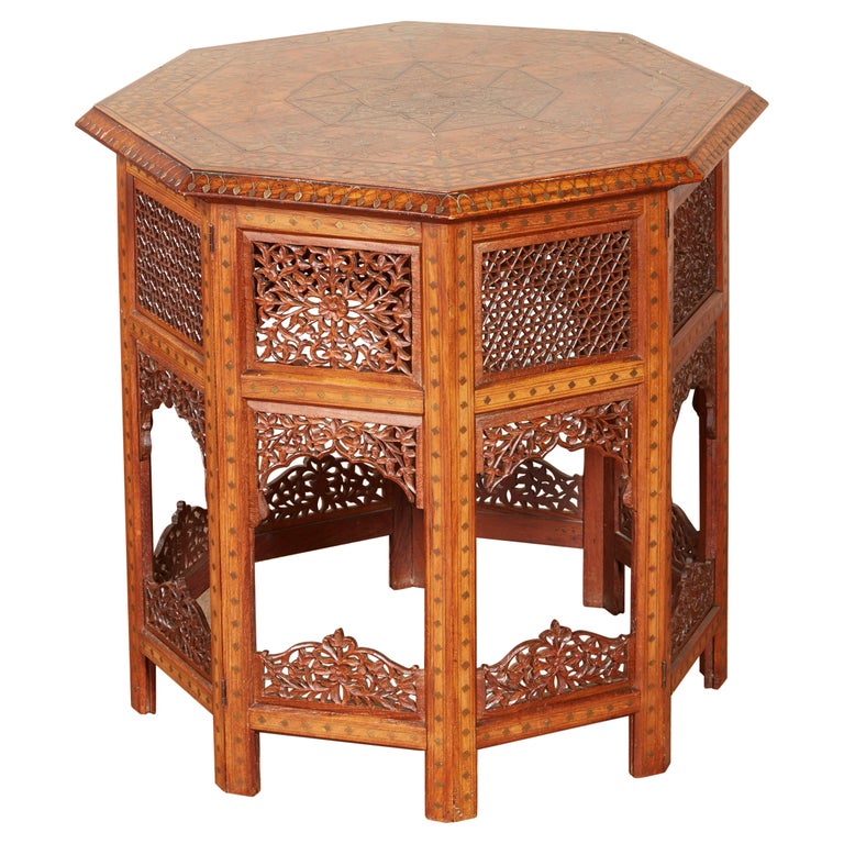 Indian Sandalwood Taboret Table For Sale at 1stDibs