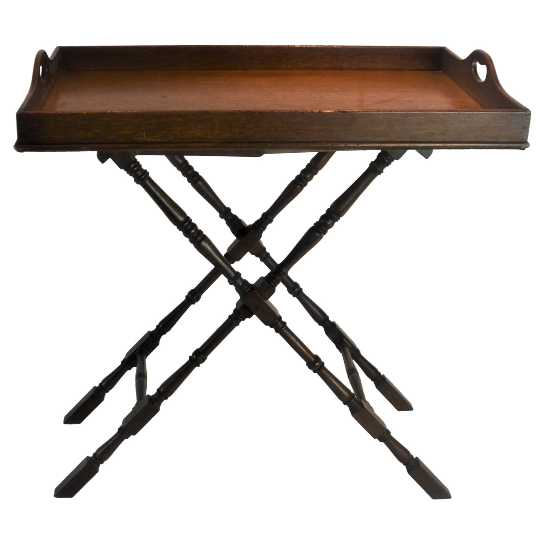 George III Walnut Butler’s Tray Table at 1stDibs