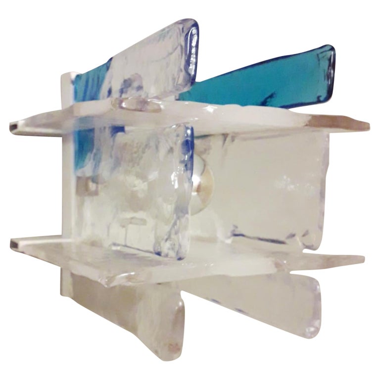Square Sconces by Carlo Nazon for Mazzega, 10 Available For Sale at 1stDibs