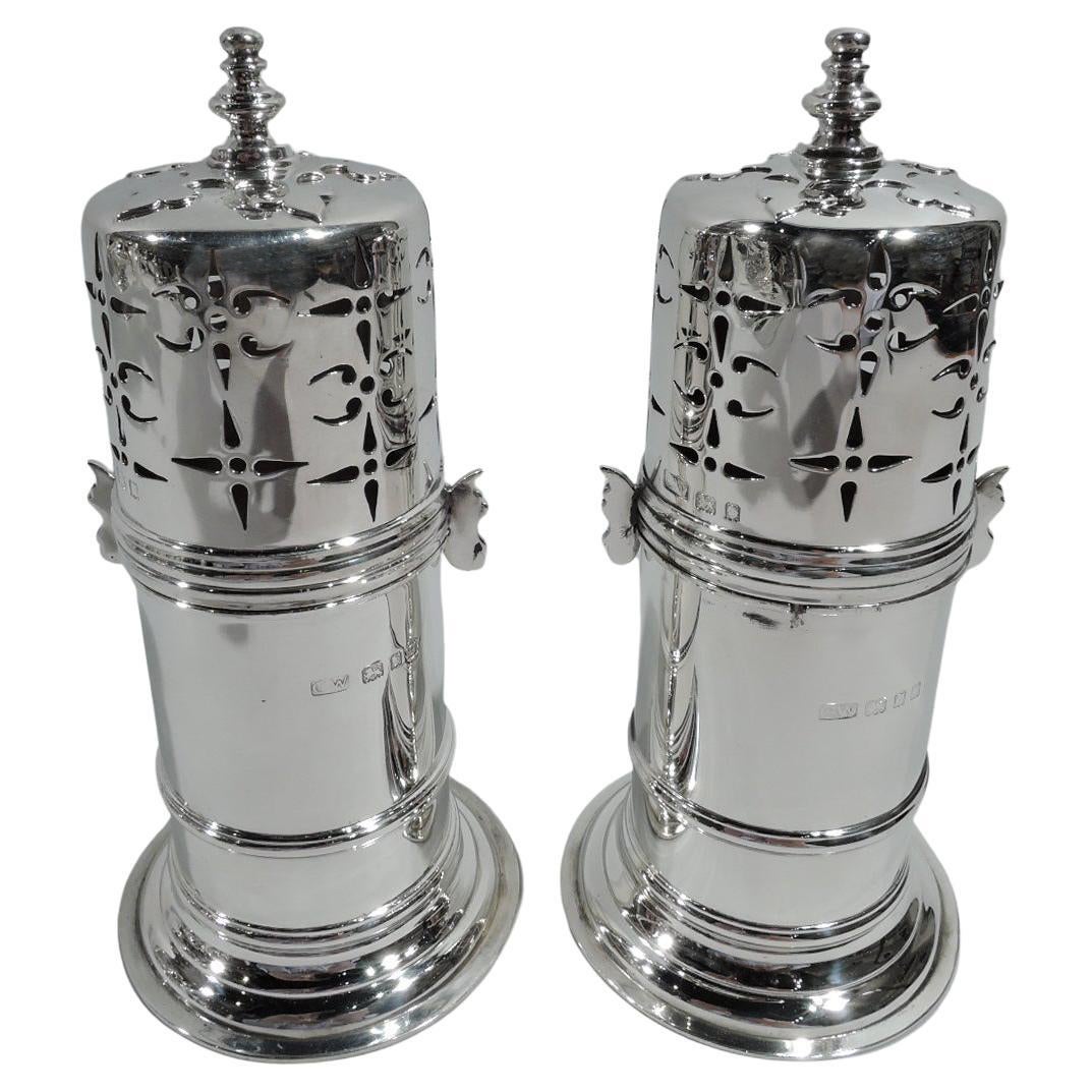 Large Antique English Classical Britannia Silver Sugar Caster For Sale ...