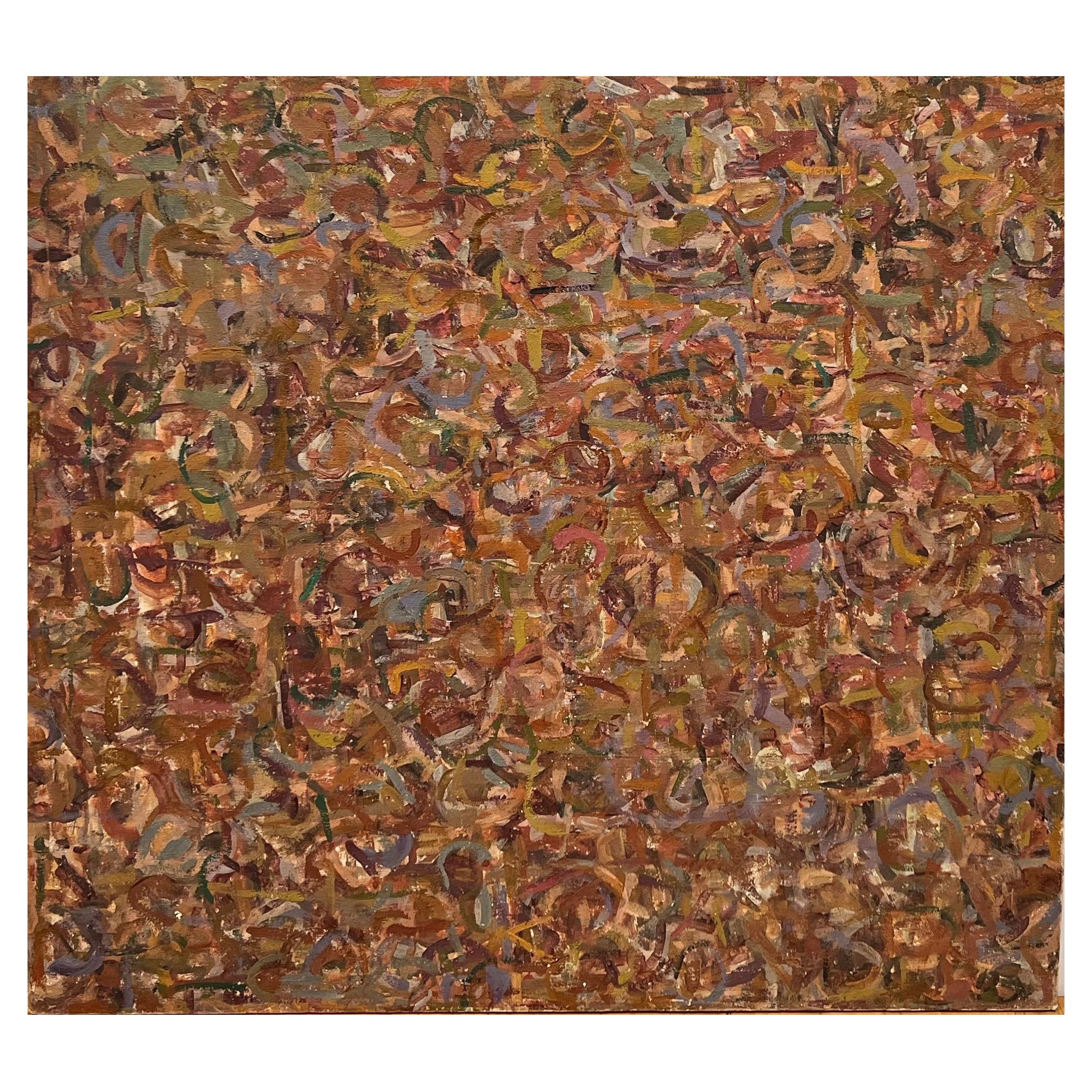 Large Textured Abstract Oil Painting by Robert Berger For Sale at 1stDibs