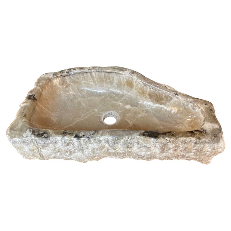 Modern Irregular Shaped Onyx Sink at 1stDibs