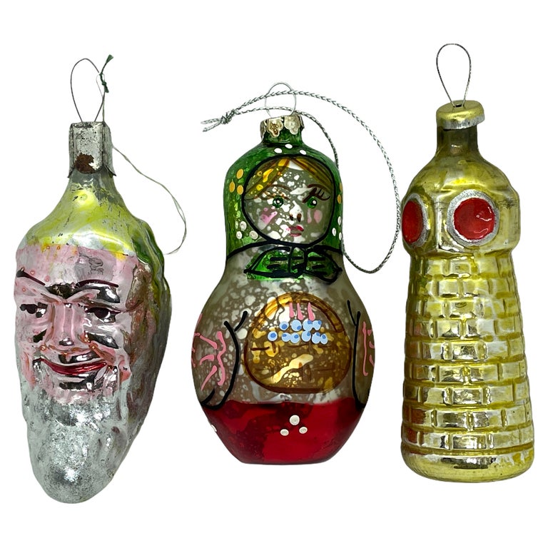 Rare Gnome, Matryoshka and Lighthouse Christmas Ornament Vintage at 1stDibs
