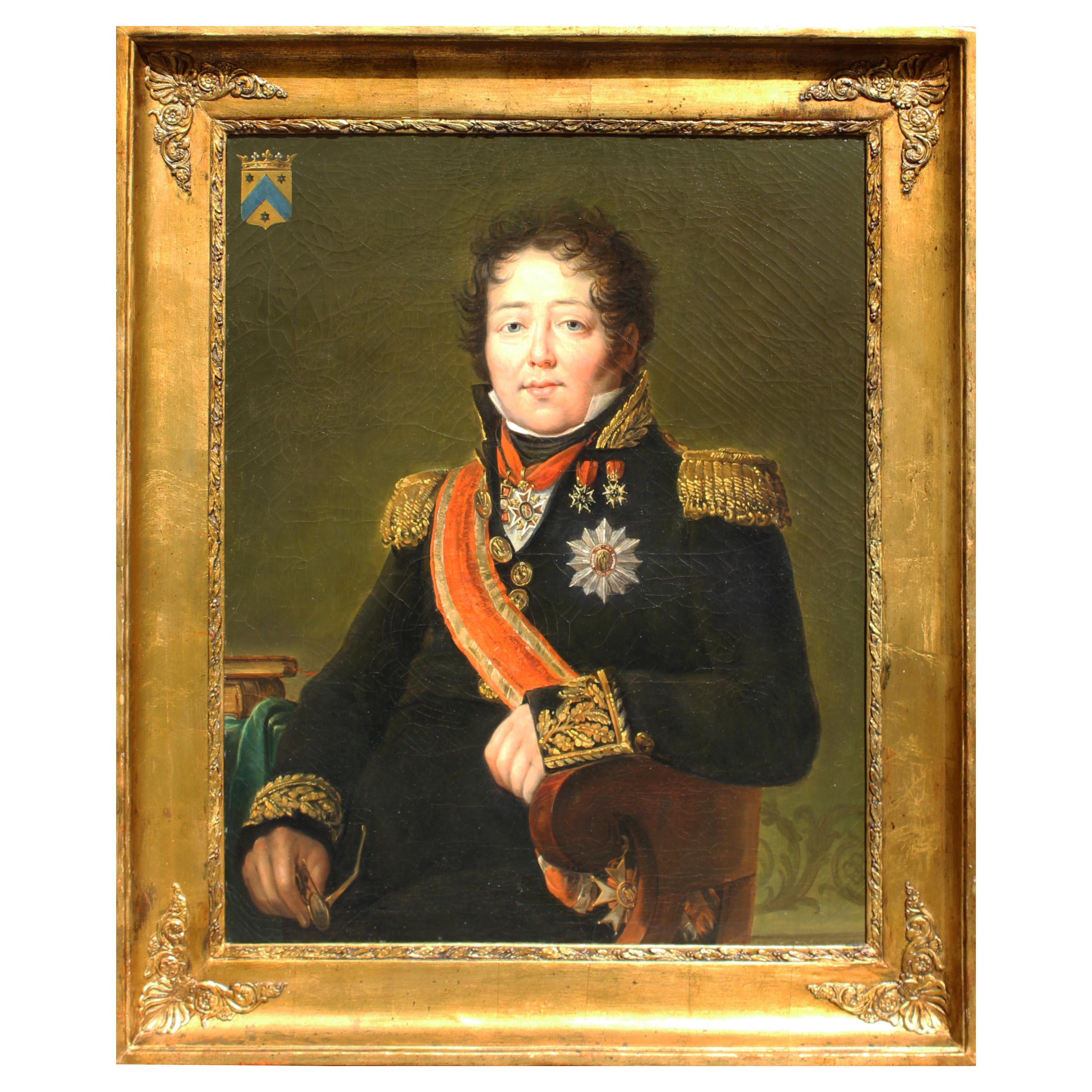 1940s Belgian Portrait by Raphael Dubois For Sale at 1stDibs
