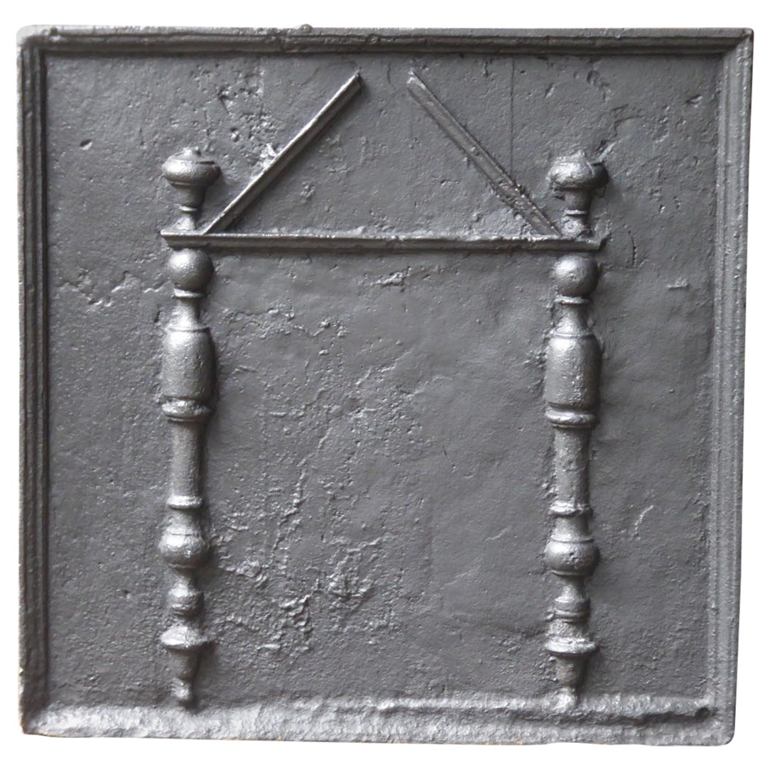 Unique 16th Century Antique Fireback, Biblical Wine Feast For Sale at ...