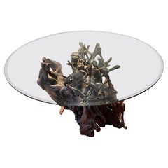 Ancient Teak Root Ball Form Dining Table at 1stDibs