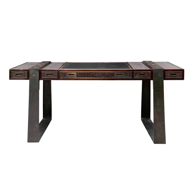 Theodore Alexander Leather Partners Desk For Sale at 1stDibs | theodore ...