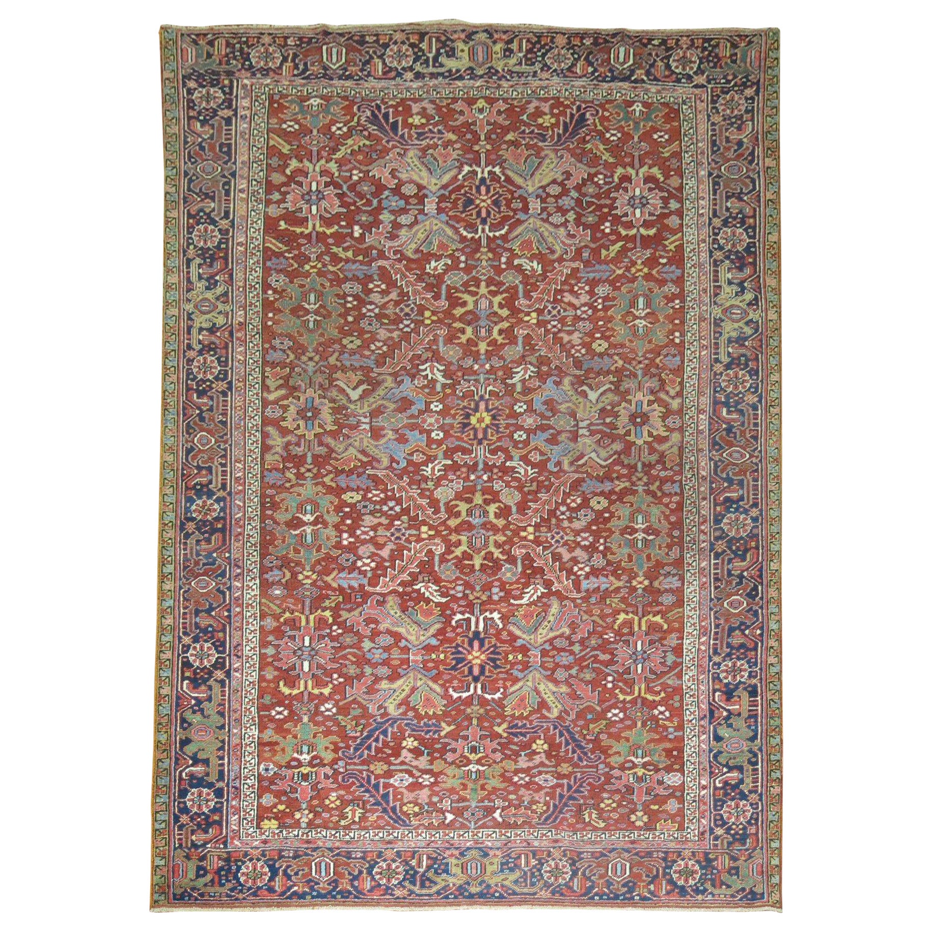 Antique Persian Heriz Rug For Sale at 1stDibs