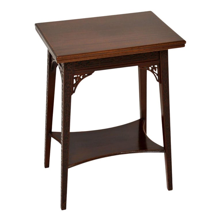 Antique Edwardian Tea / Card Table For Sale at 1stDibs