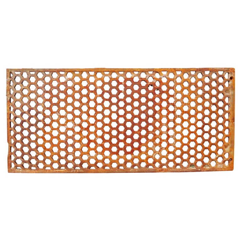 11 Victorian Cast Iron Floor Grids at 1stDibs