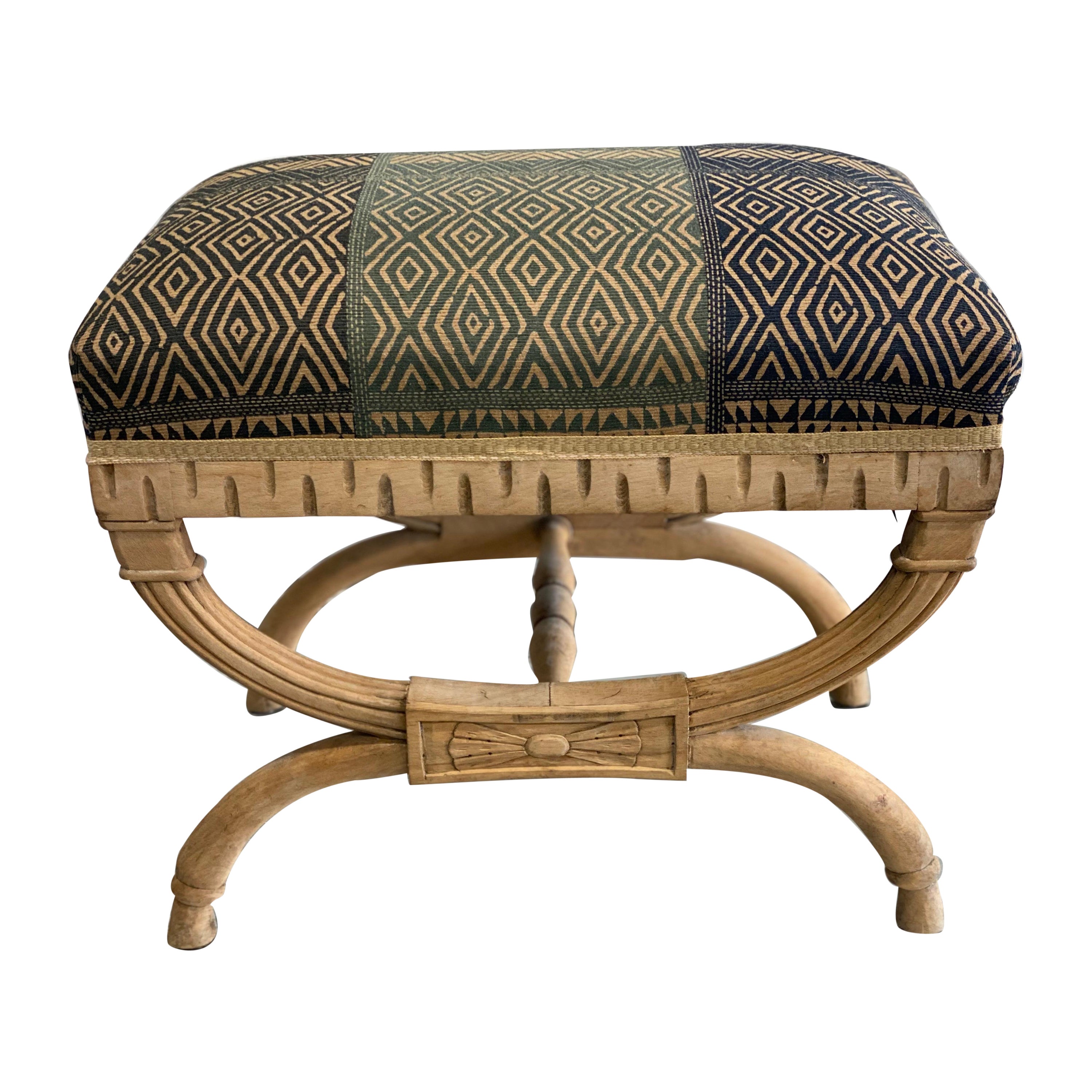 Swedish Carved Oak Stool, Late 19th Century at 1stDibs