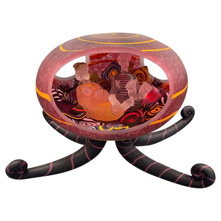 Fabulous Stanislaw Jan Borowski Glass Sculpture at 1stDibs