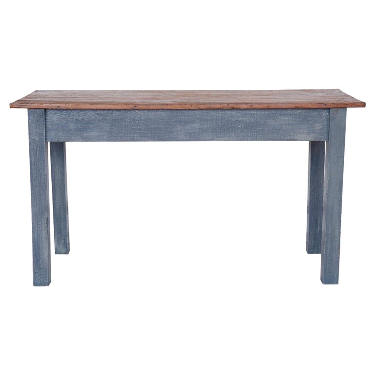 Rustic Painted Hall Table For Sale at 1stDibs
