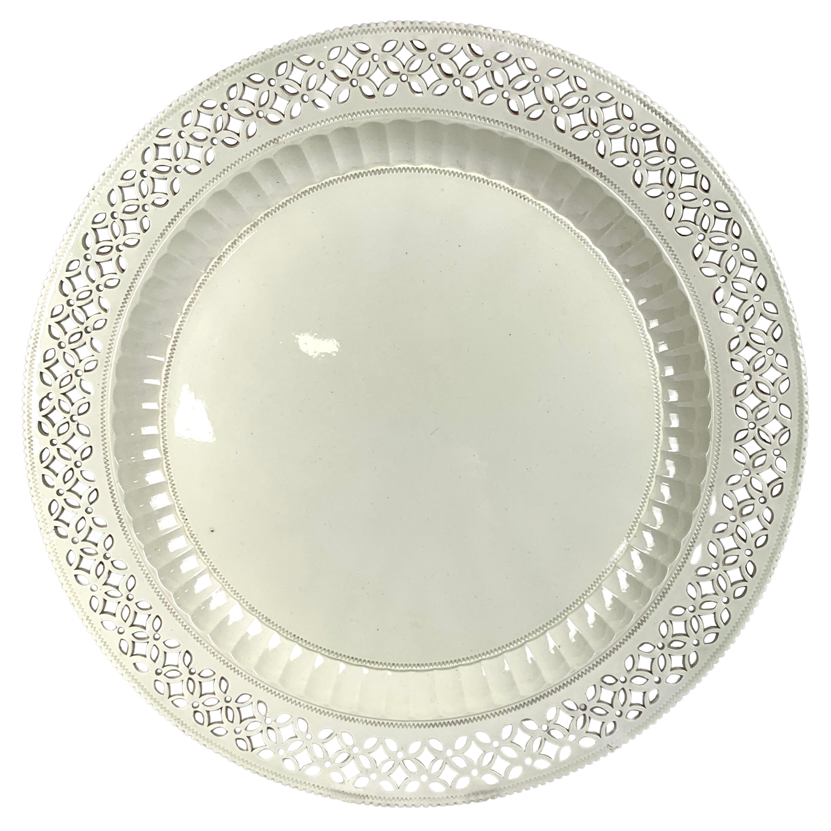 Pierced Creamware Dishes 18th Century, a Set of Six at 1stDibs
