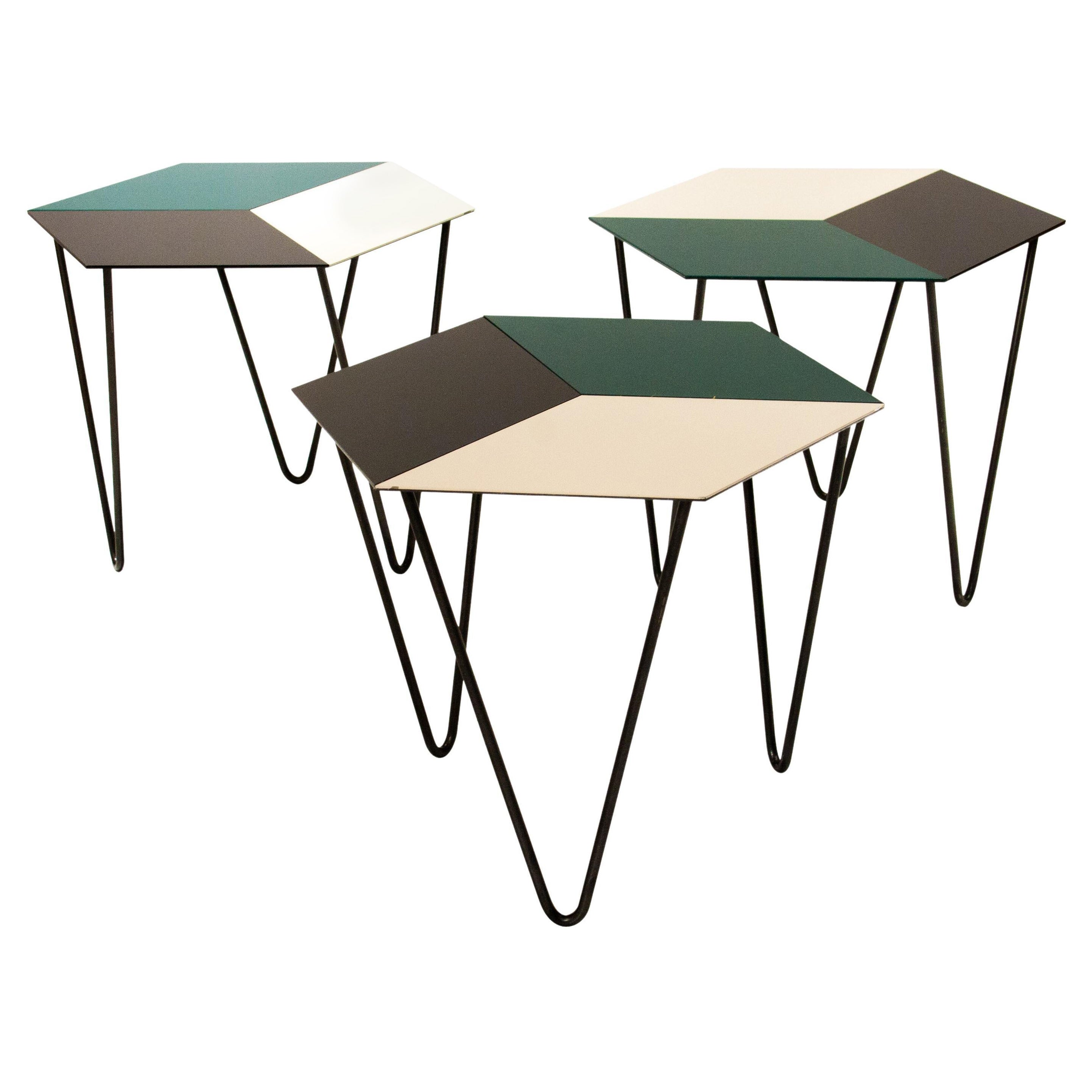 Tubular Steel and Glass Bauhaus Side Table at 1stDibs