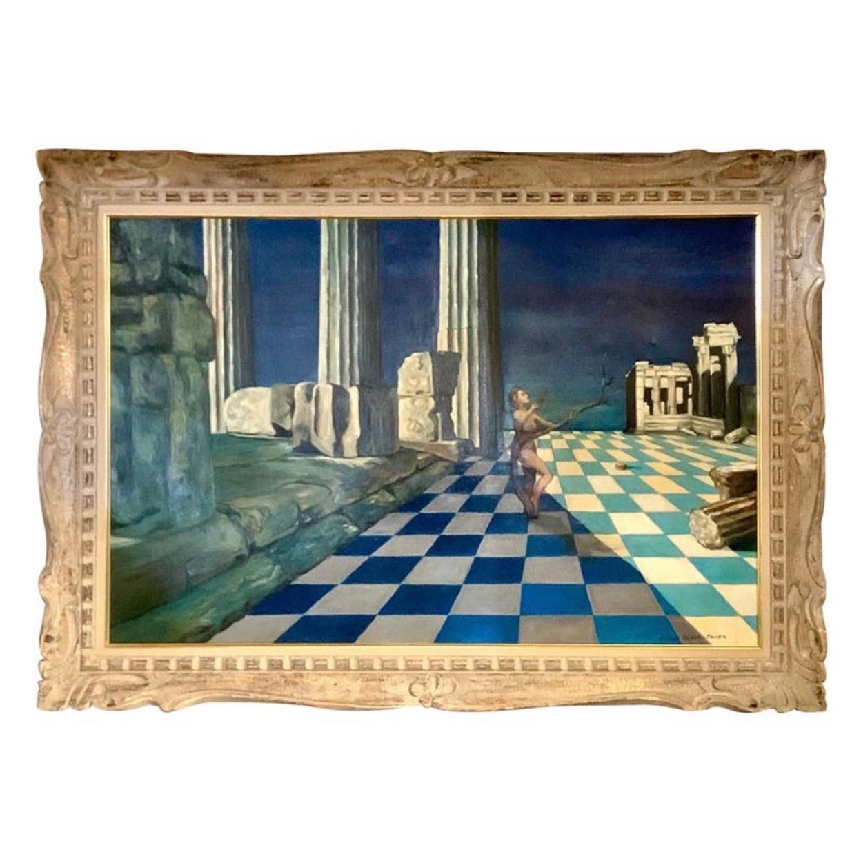 Rare Original Signed Peter Paul Sakowski Mid Century Abstract Painting ...