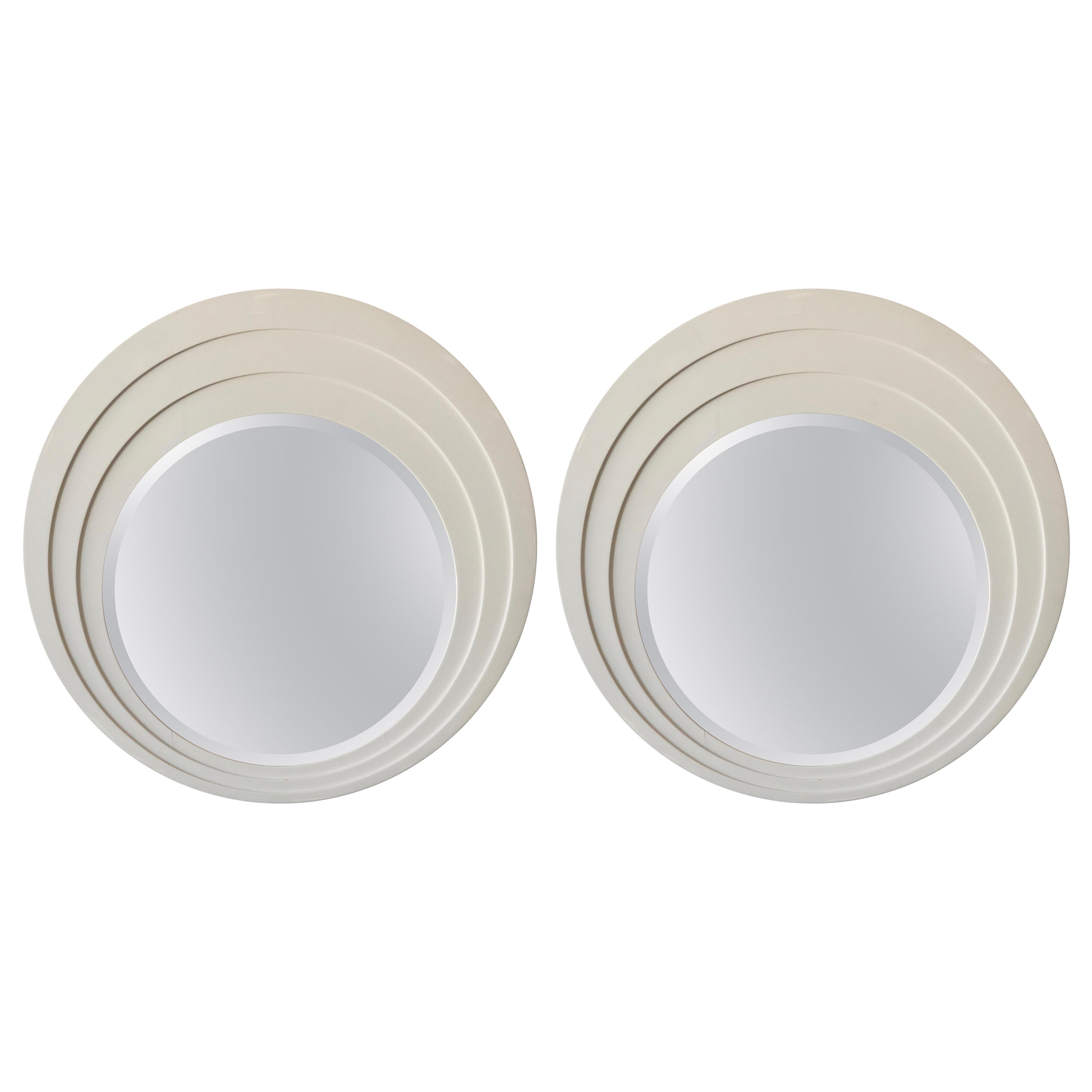 Italian Blue Painted Thick Ridged Wood Frame Mirror at 1stDibs | blue ...