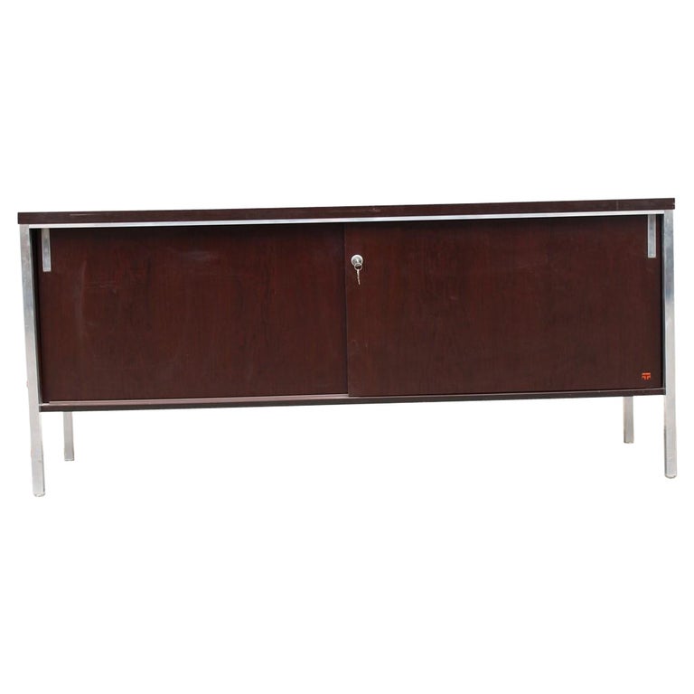 Minimalist Sideboard in Wood and Metal Parts Tecno 1970 Italia For Sale ...