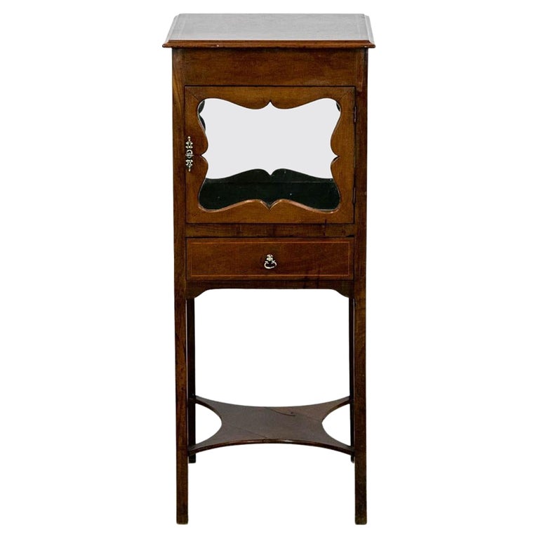 Small Inlaid Vitrine Display Cabinet For Sale at 1stDibs